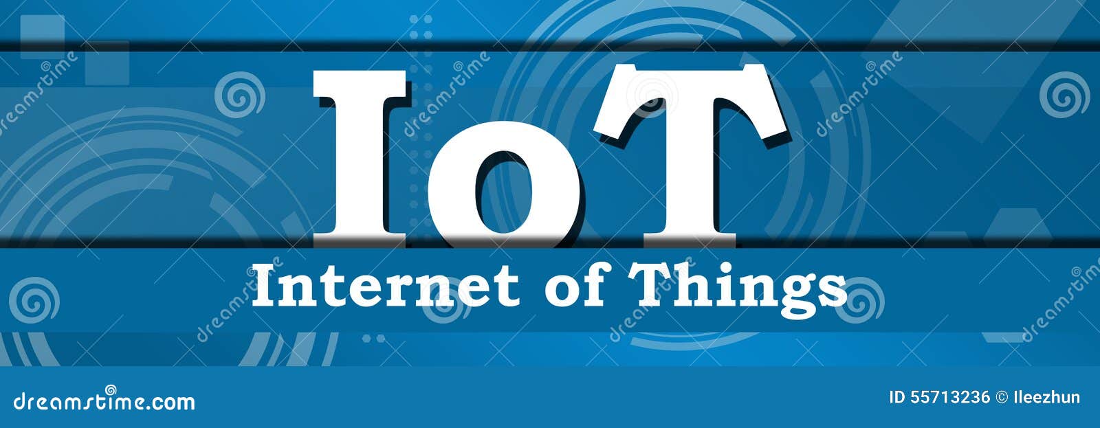 IoT - Internet of Things Technical Background Horizontal Stock ...