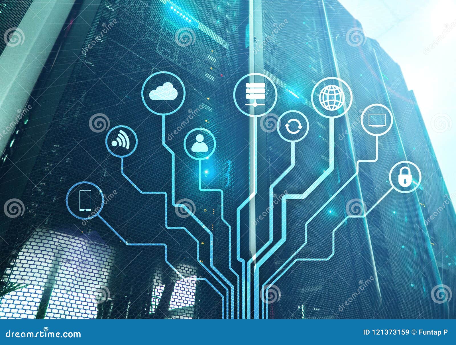 IOT, Internet of Things, Telecommunication Concept. Stock Image - Image ...