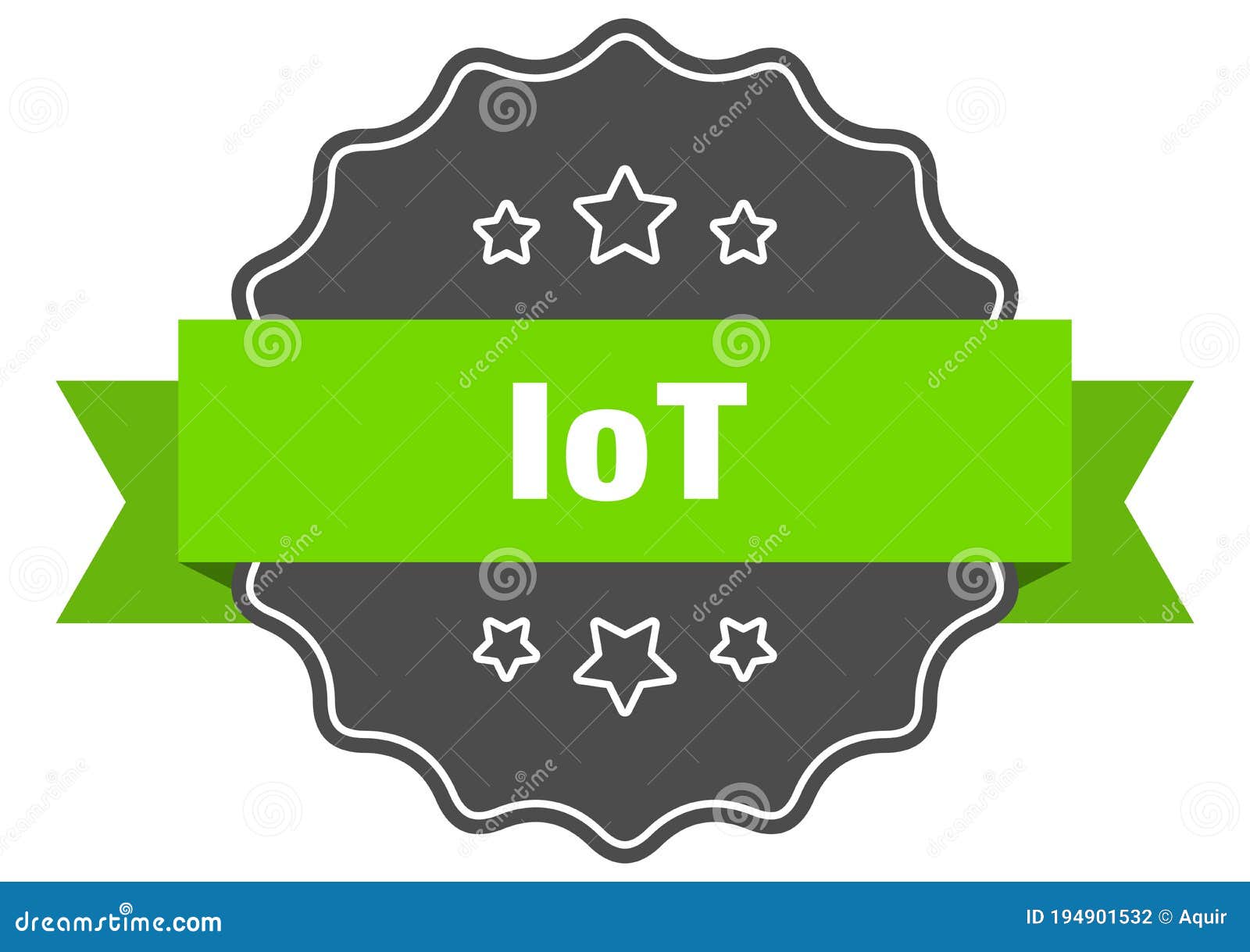 Iot Label. Iot Isolated Seal. Sticker. Sign Stock Vector - Illustration ...