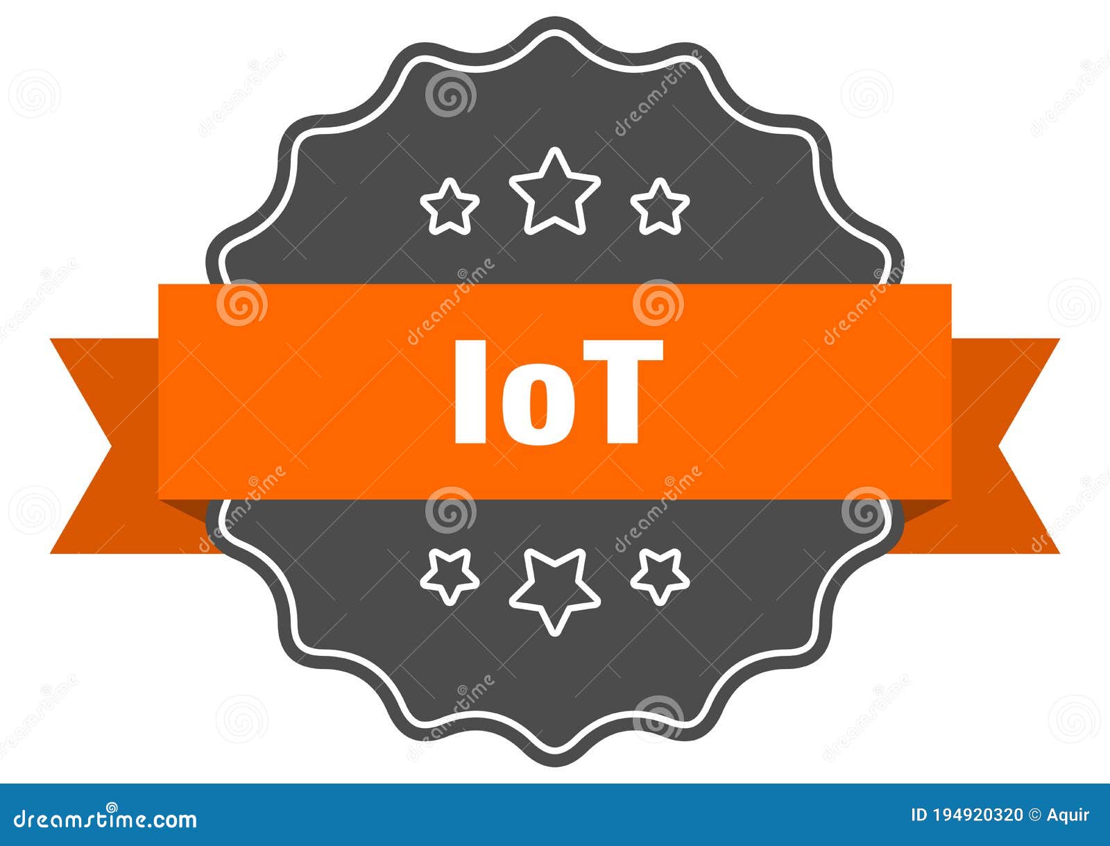 Iot Label. Iot Isolated Seal. Sticker. Sign Stock Vector - Illustration ...