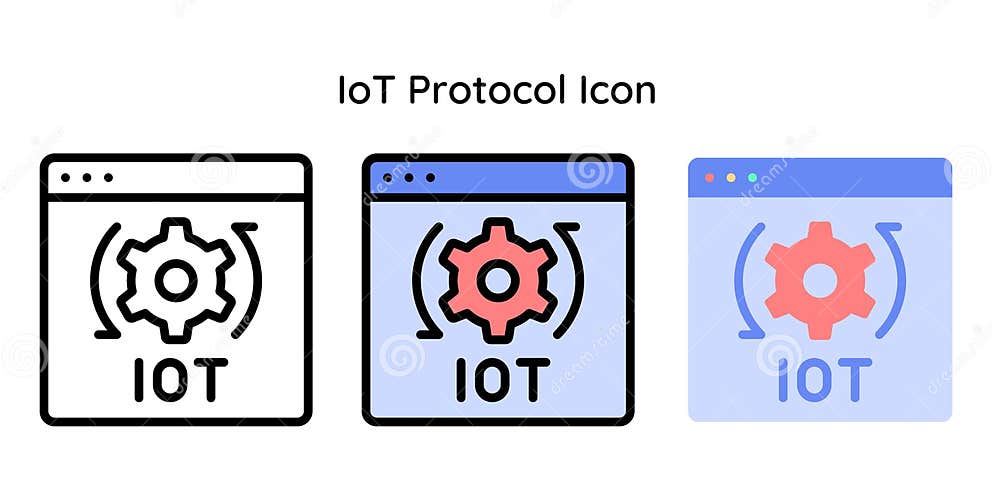 IoT Protocol Icon stock vector. Illustration of protocol - 315845723