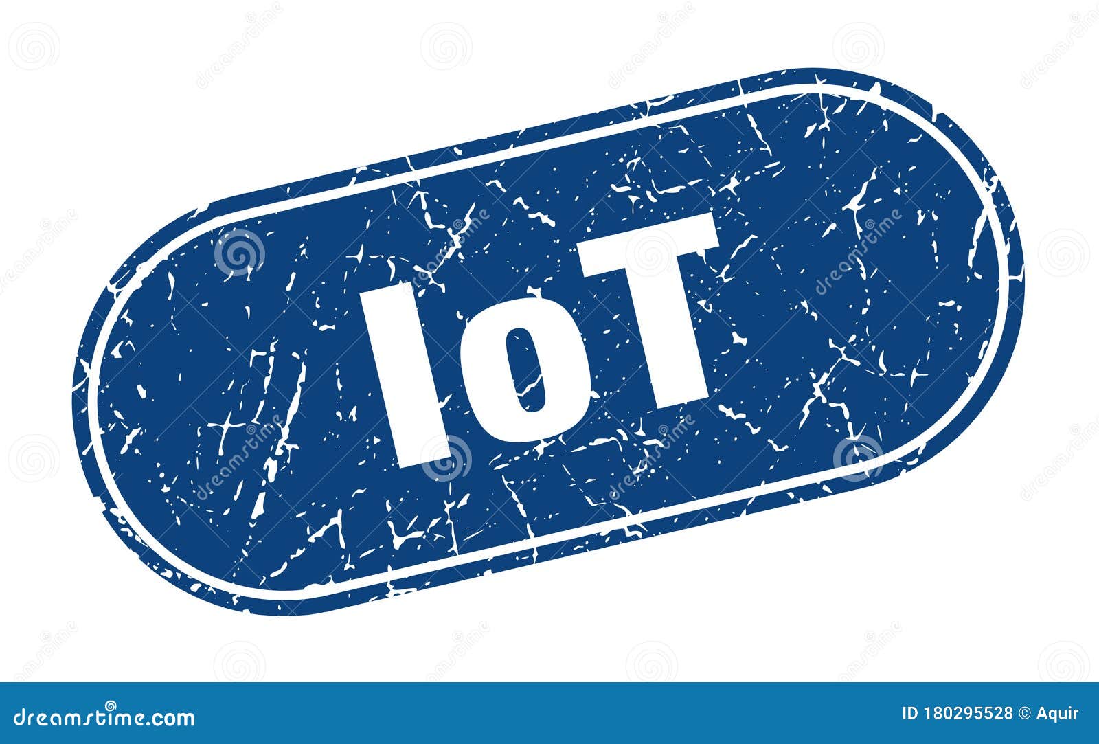 Iot sign. iot grunge stamp stock vector. Illustration of blue - 180295528
