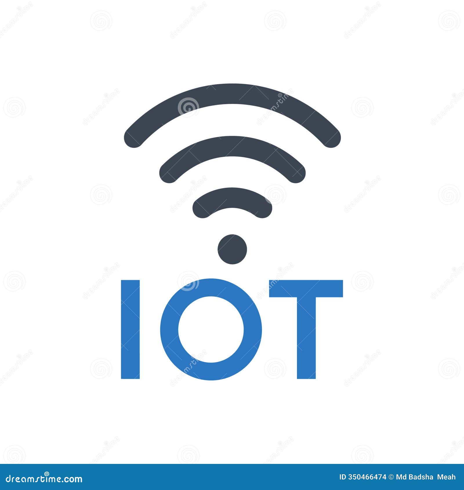 IoT Signal Connectivity Icon Stock Vector - Illustration of signal ...