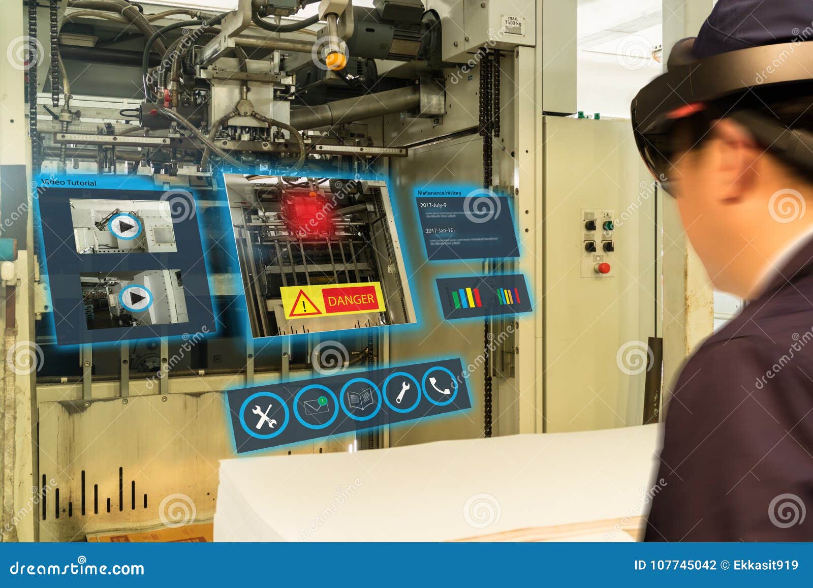 Iot Smart Industry 4.0 Concept Stock Photo - Image of application ...