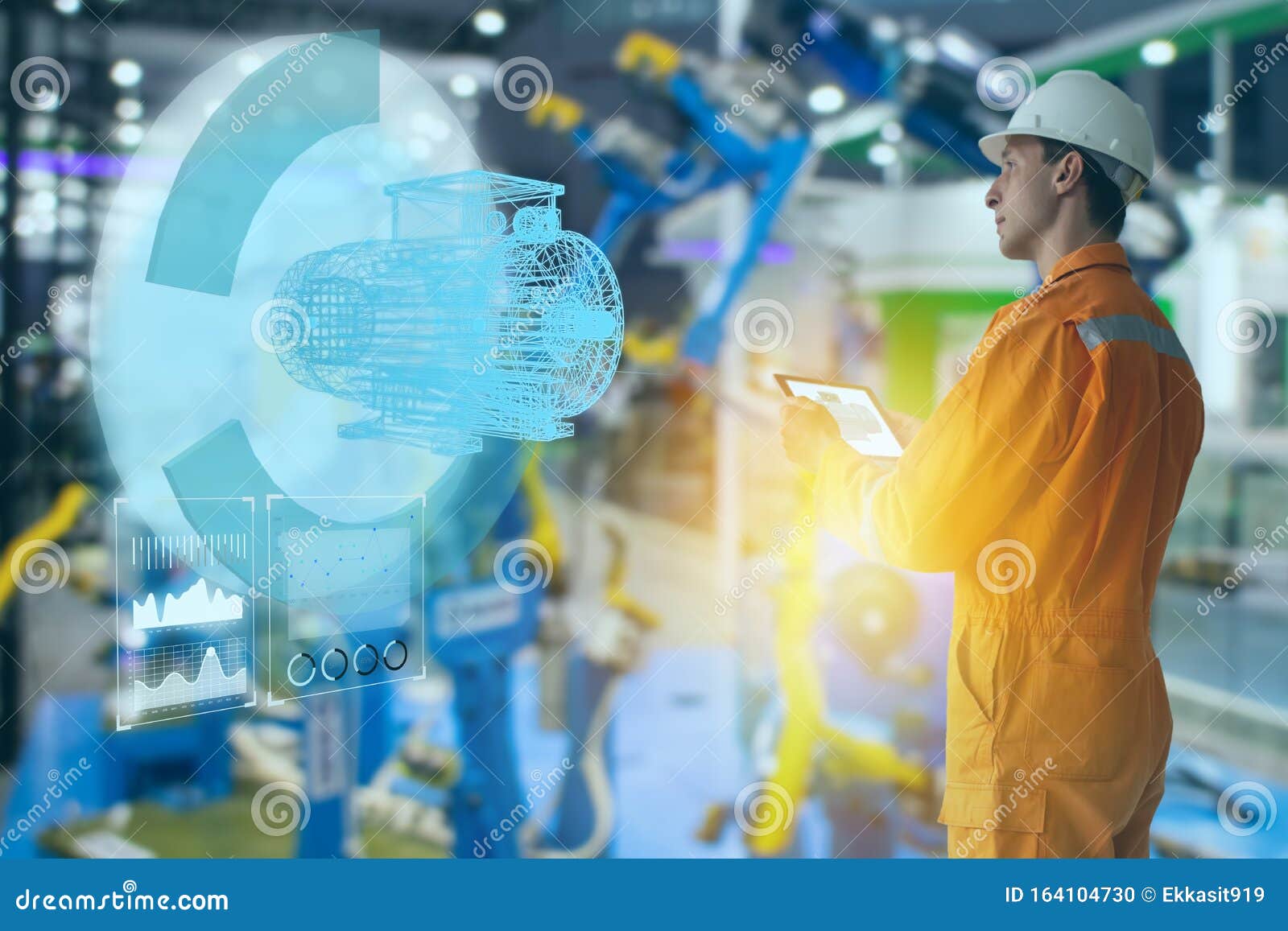 A Futuristic Engineer-expert In Solar Photovoltaic Panels, Uses A ...