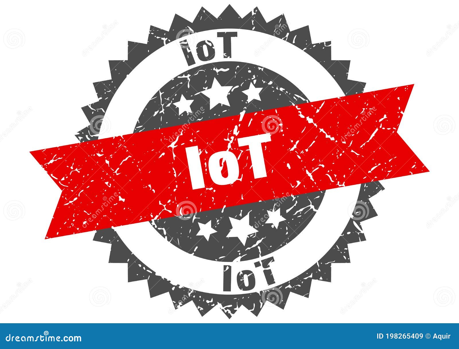 Iot Stamp. Iot Grunge Round Sign Stock Vector - Illustration of emblem ...