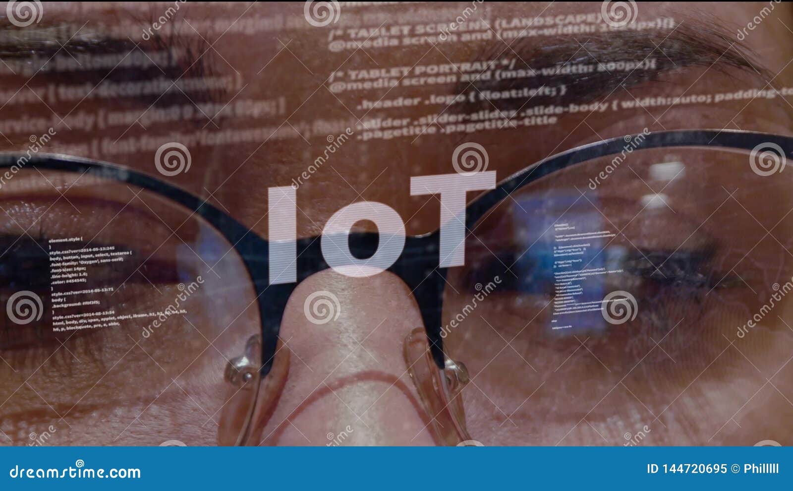 IoT Text on Background of Developer Stock Video - Video of augmented ...