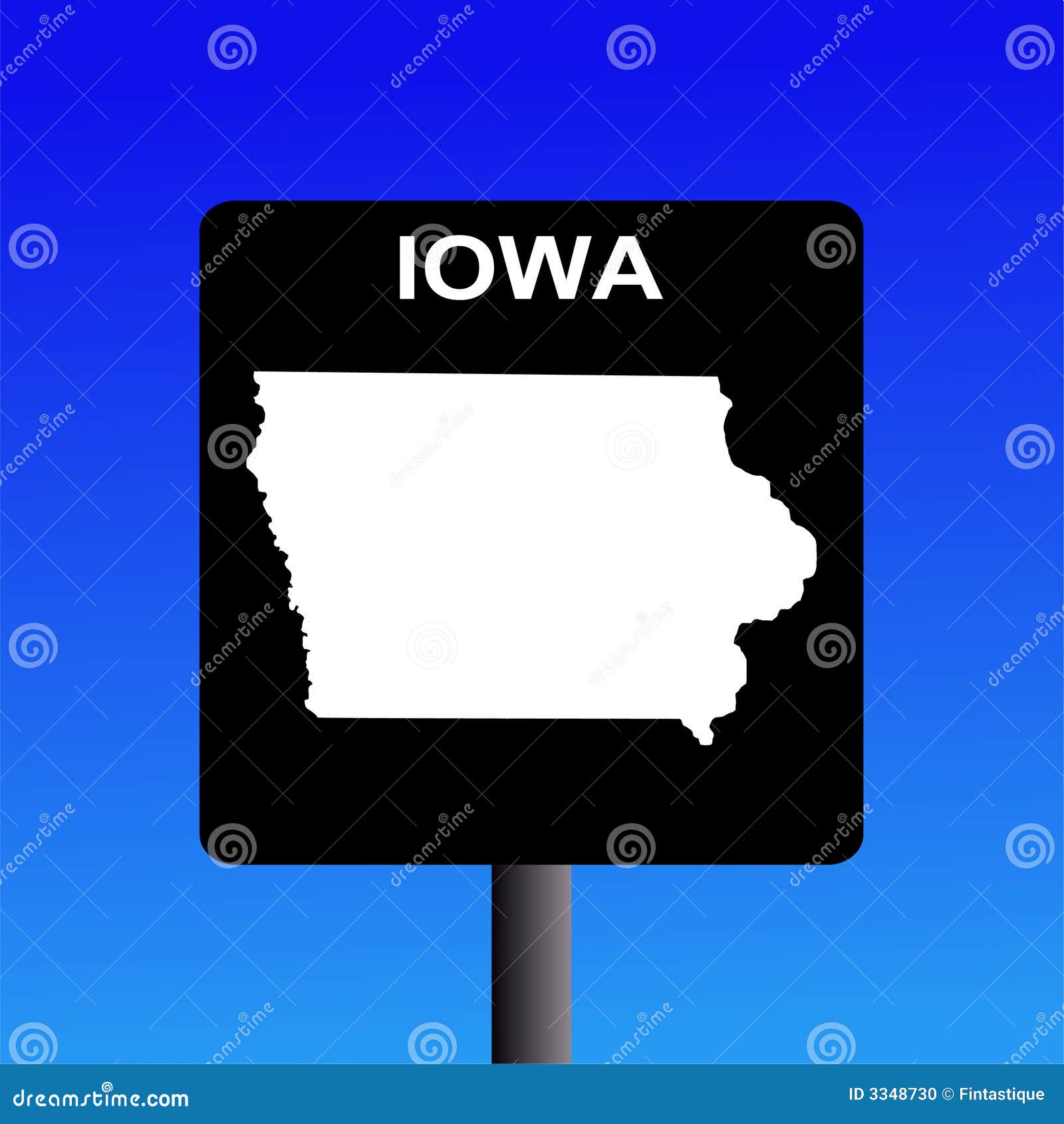 Iowa highway sign stock vector. Illustration of america - 3348730