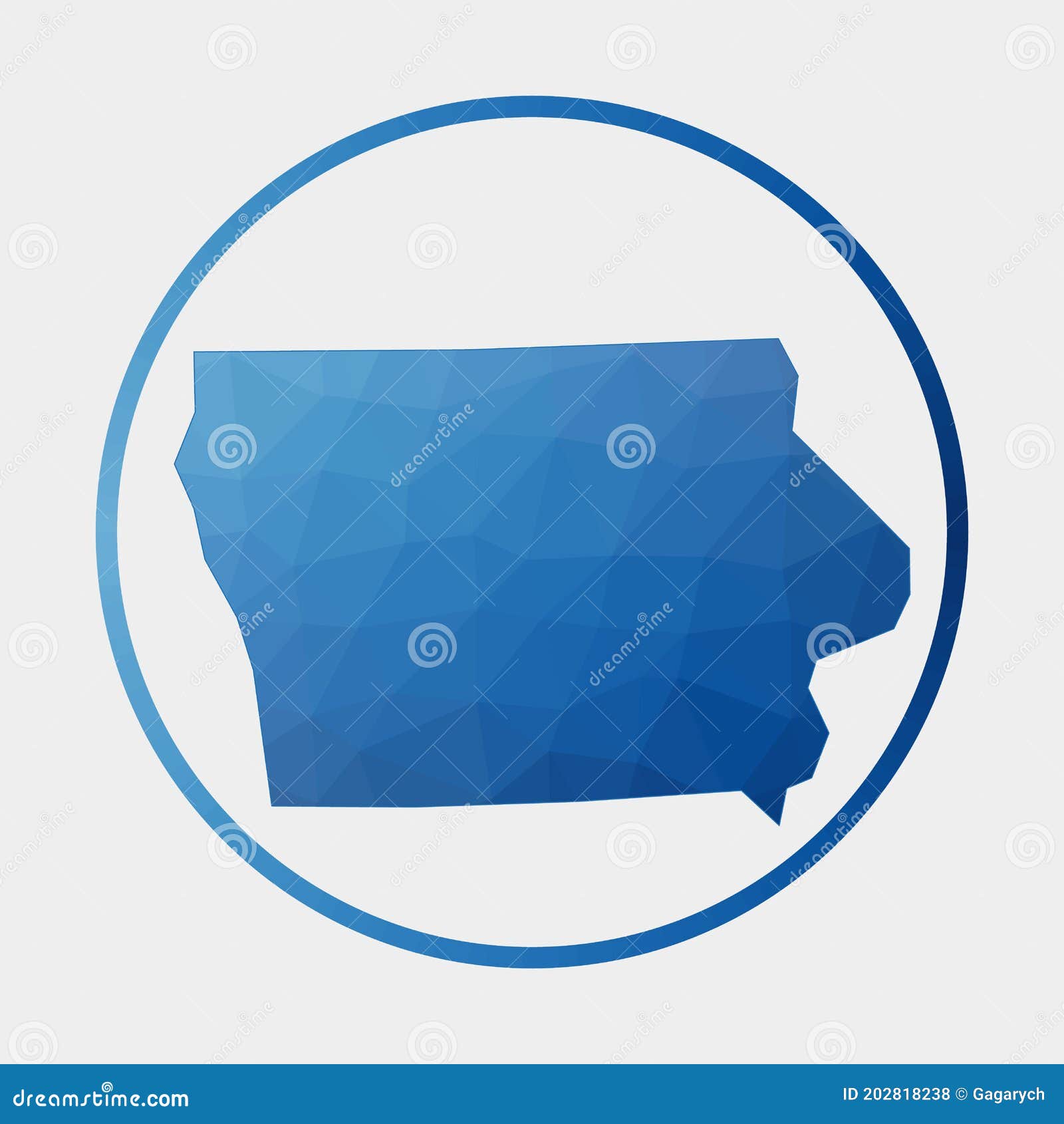 Iowa icon. stock vector. Illustration of design, diamond - 202818238