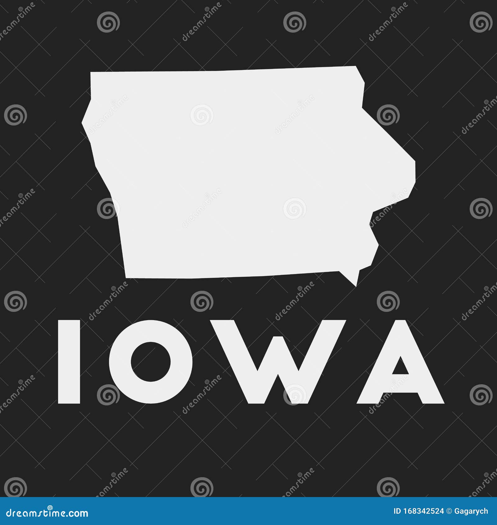 Iowa icon. stock vector. Illustration of beauty, creative - 168342524