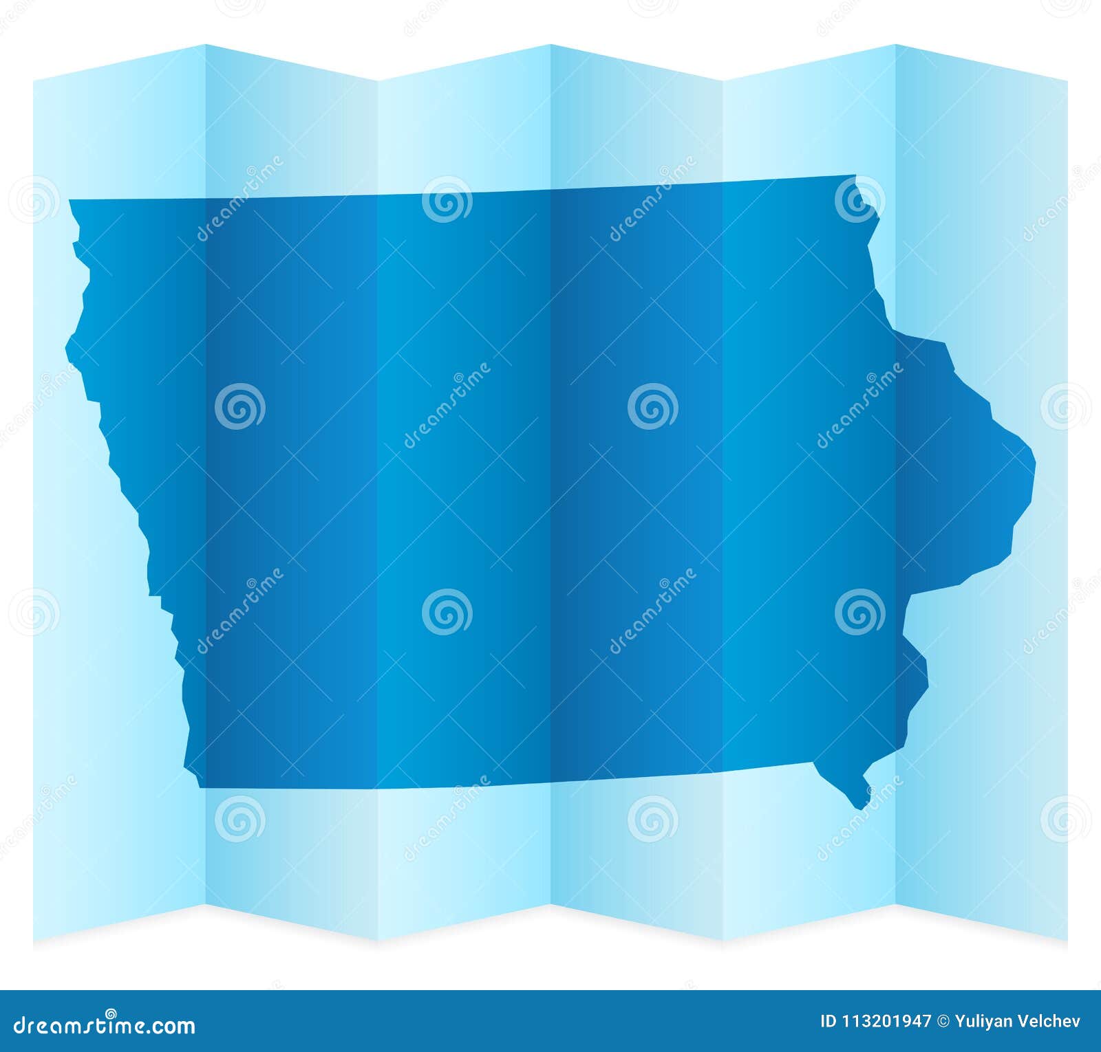 Iowa map stock vector. Illustration of object, location - 113201947