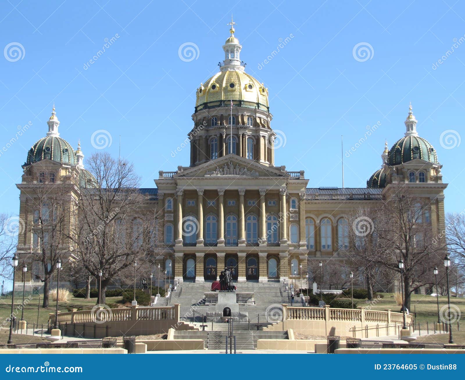 Iowa State Capitol Building Stock Image - Image of governor, capitol ...