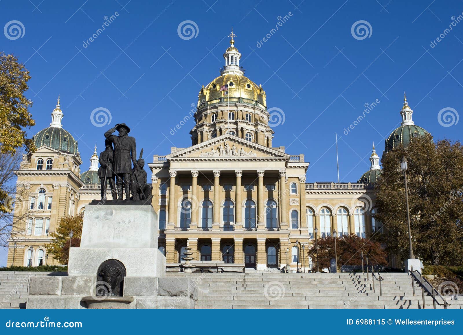 Iowa State Capitol Building Stock Image - Image of capitol, gold: 6988115