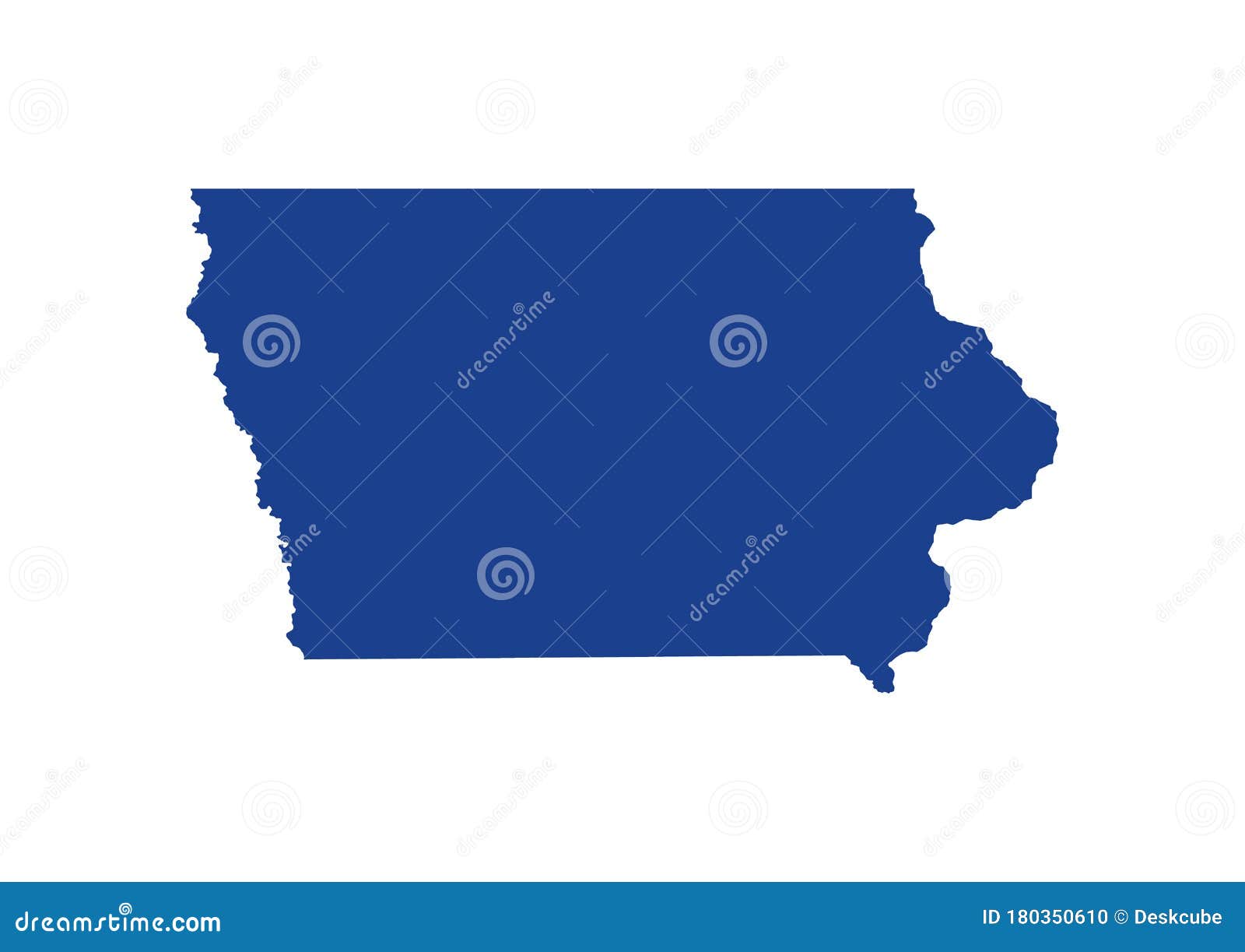Iowa Map. State And District Map Of Iowa. Political Map Of Iowa With ...