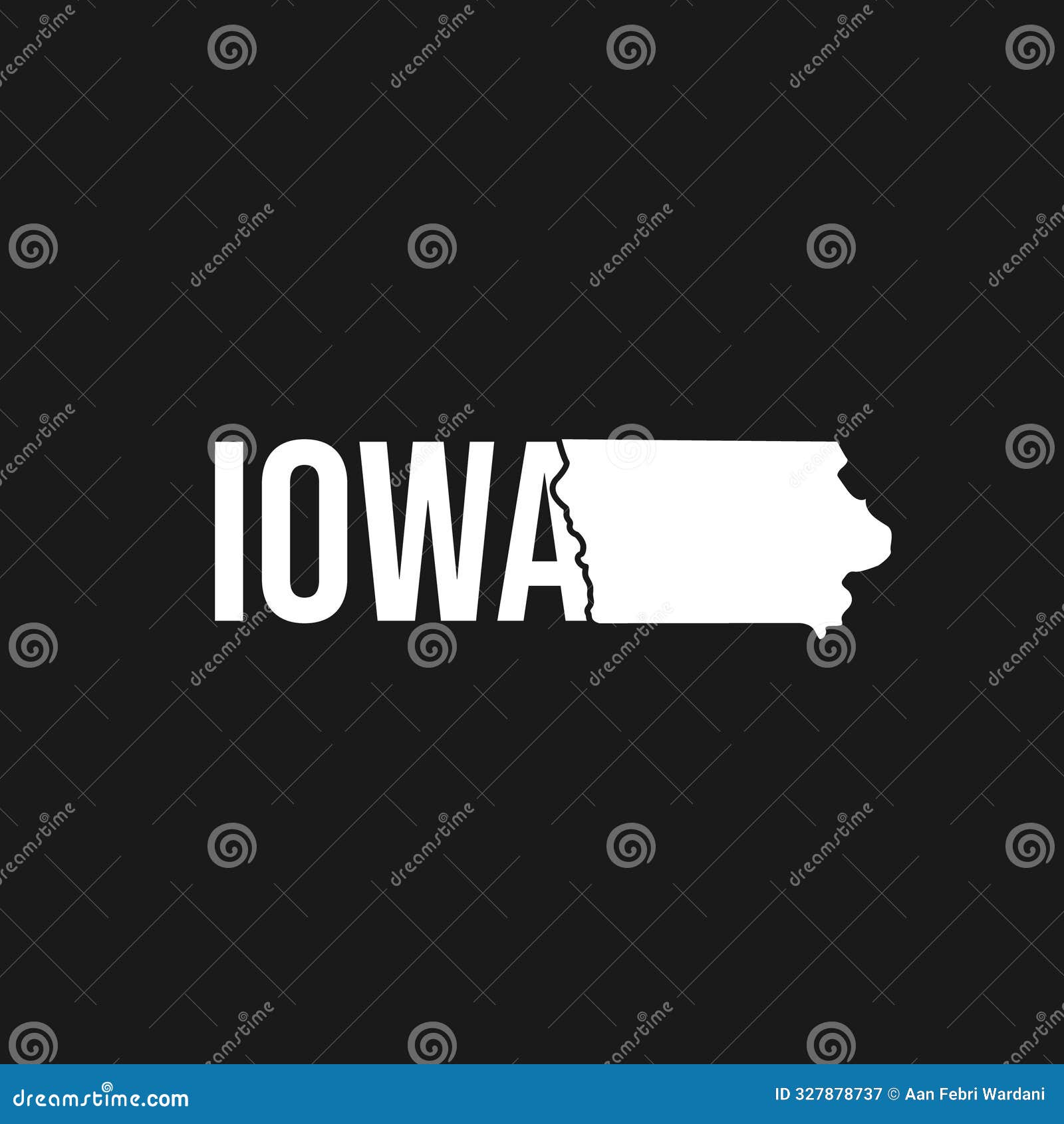 Iowa State Skyline And Landmarks Silhouette Cartoon Vector ...