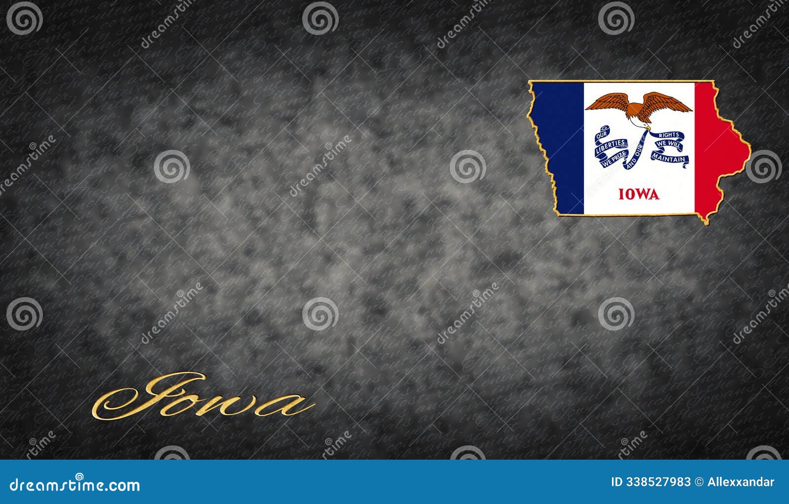 Iowa Symbols, Map of Iowa stock image. Image of traditions - 338527983