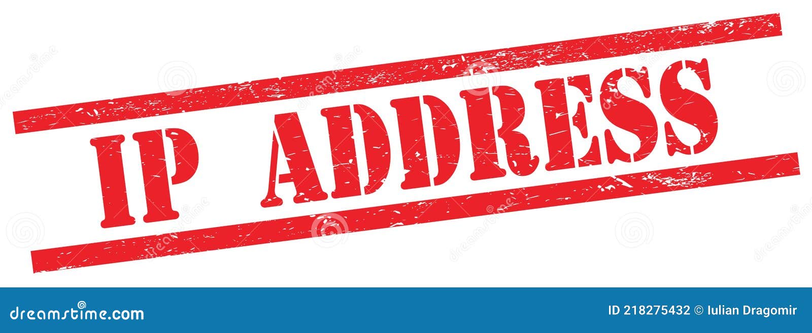 IP ADDRESS Text on Red Grungy Rectangle Stamp Stock Illustration ...