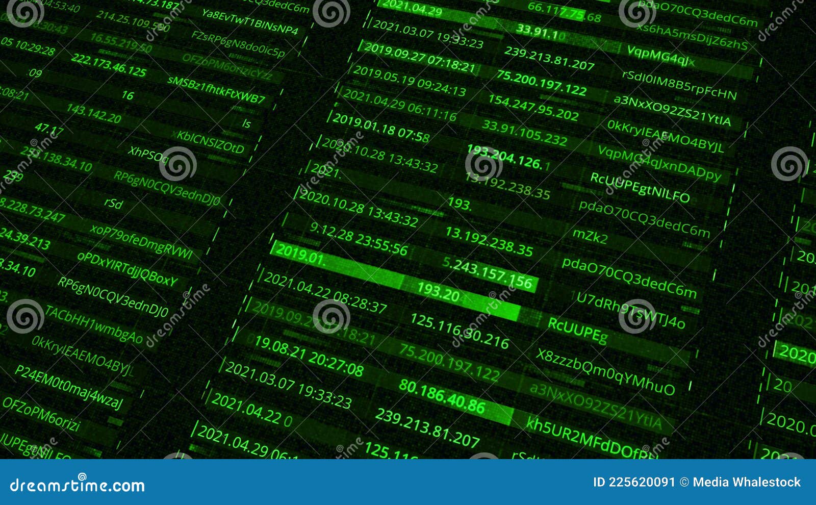 Ip Addresses And Passwords Animation Stock Image Image Of Coding Global 225620091