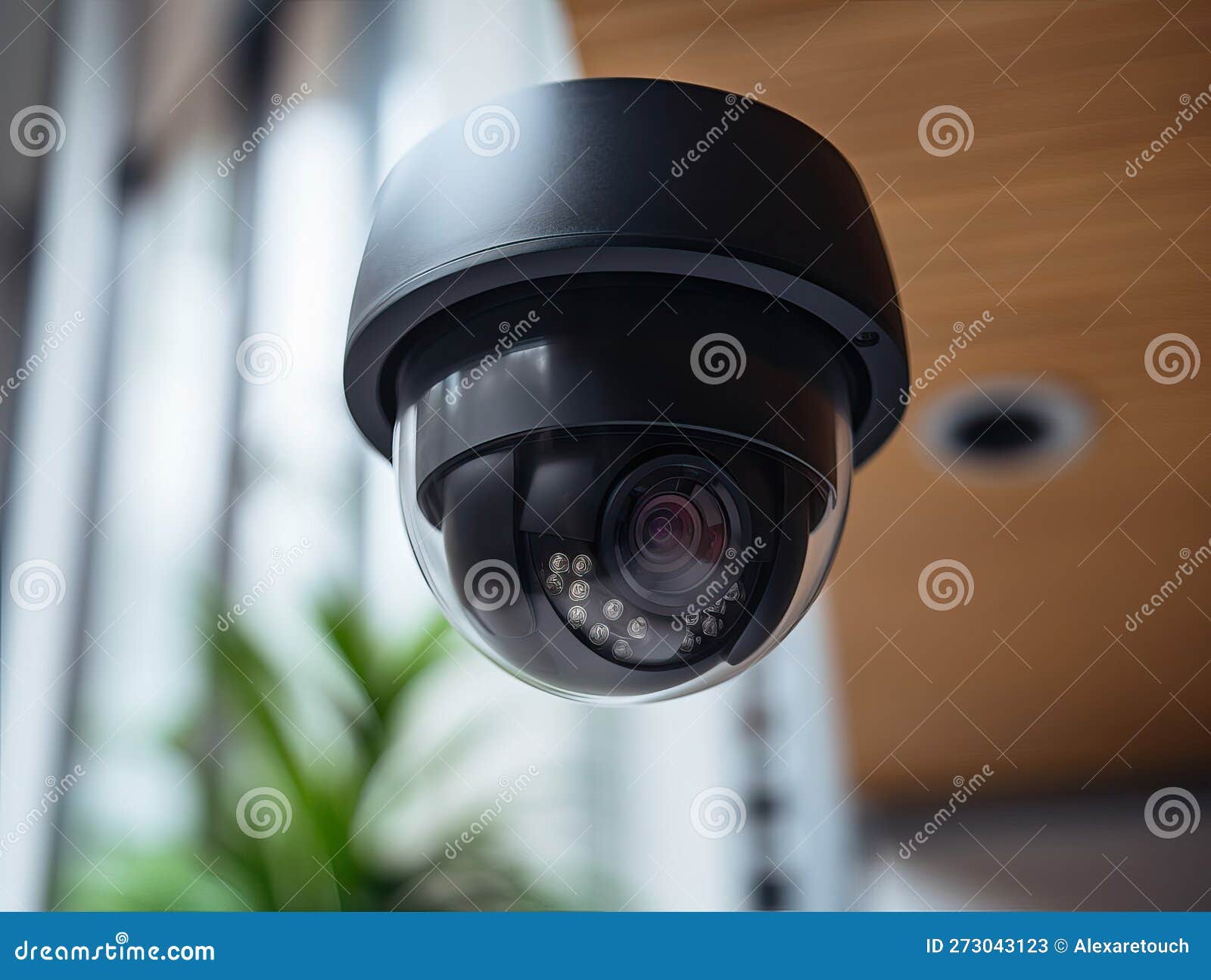 IP Camera Installed with Waterproof Coating To Protect the Camera Stock ...