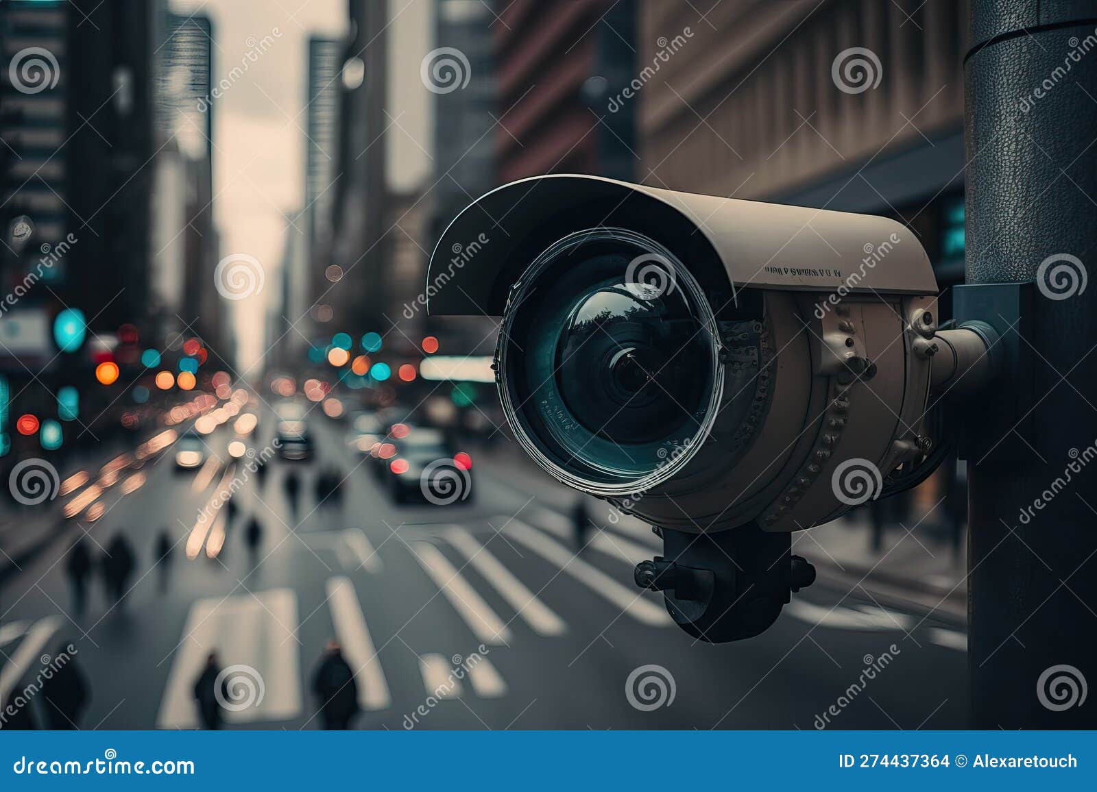 IP Camera Installed with Waterproof Coating To Protect the Camera Stock ...