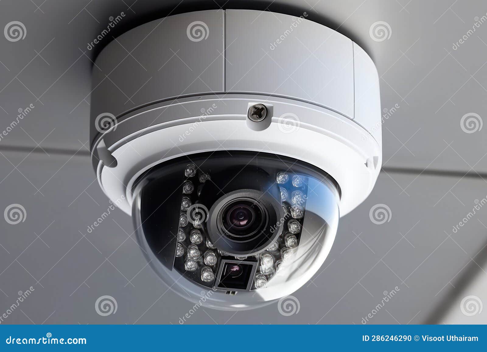 IP CCTV Camera with Home Security System Concept Stock Illustration ...