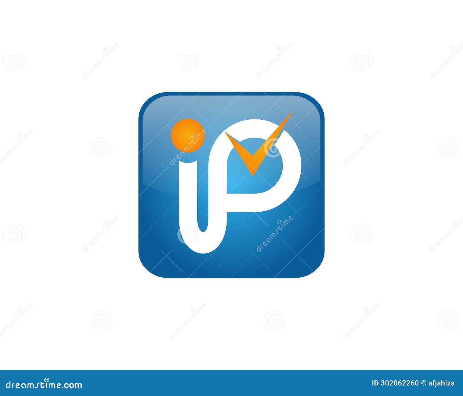 Ip Check Logo Icon Template Stock Vector - Illustration of isolated ...