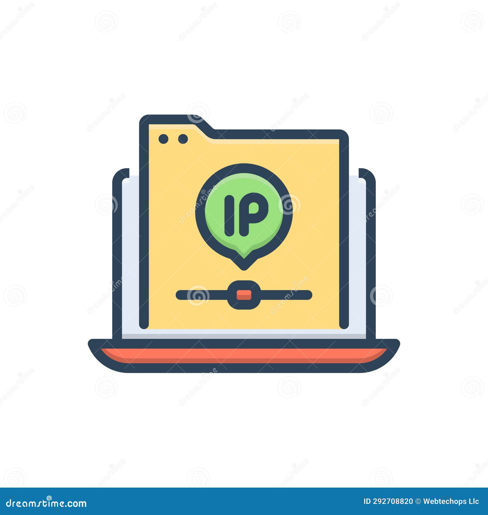 Color Illustration Icon for Ip, Computer and Editable Stock ...