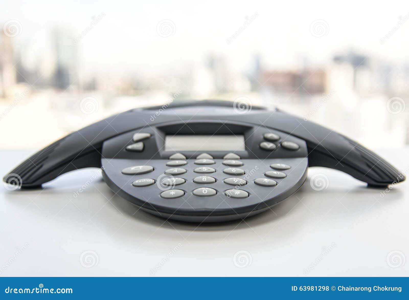 IP Phone - Conference Device Stock Photo - Image of hand, modern: 63981298