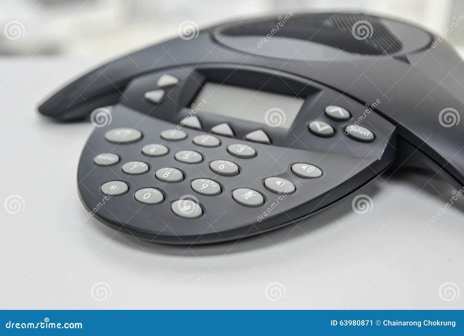 IP Phone - Conference Device Stock Image - Image of black, digital ...