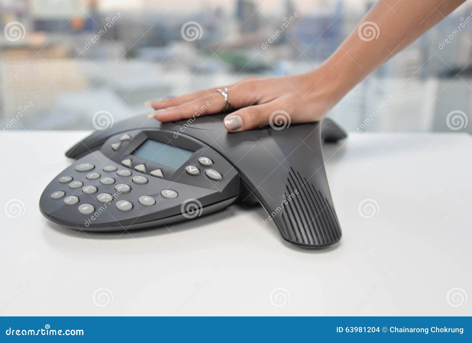 IP Phone - Conference Device Stock Photo - Image of equipment, business ...