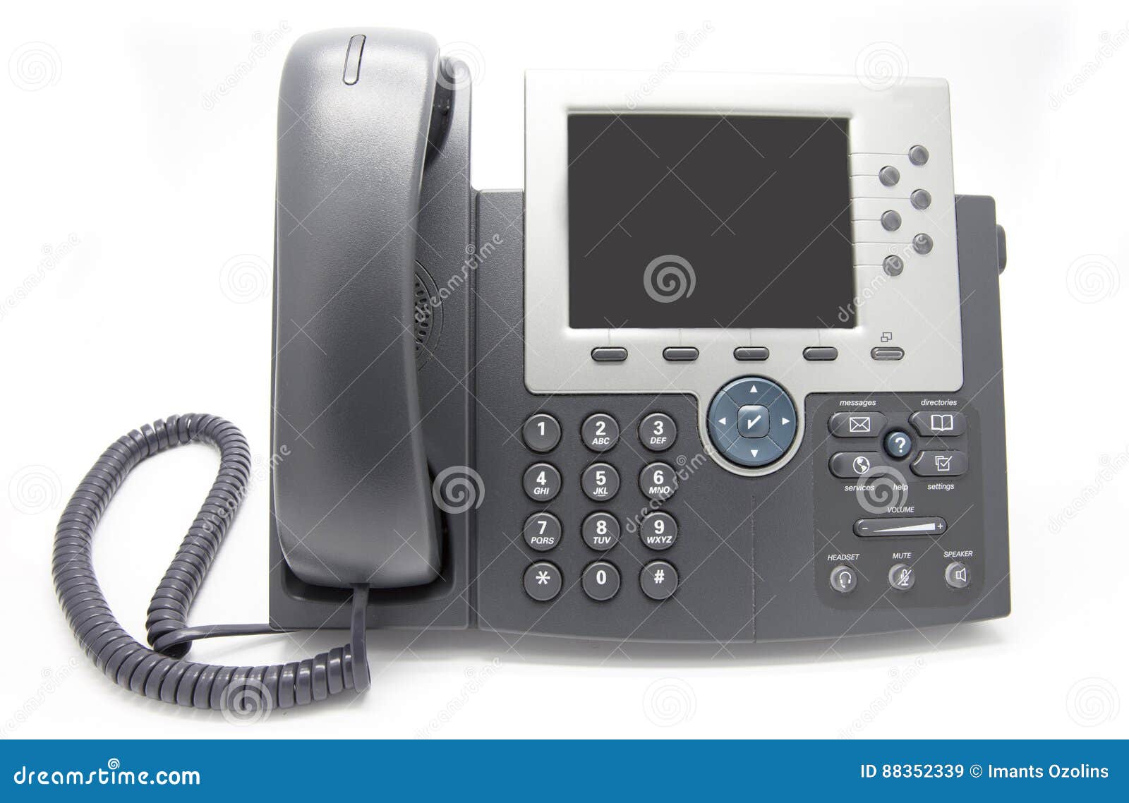 IP Phone View of the front stock image. Image of closeup - 88352339