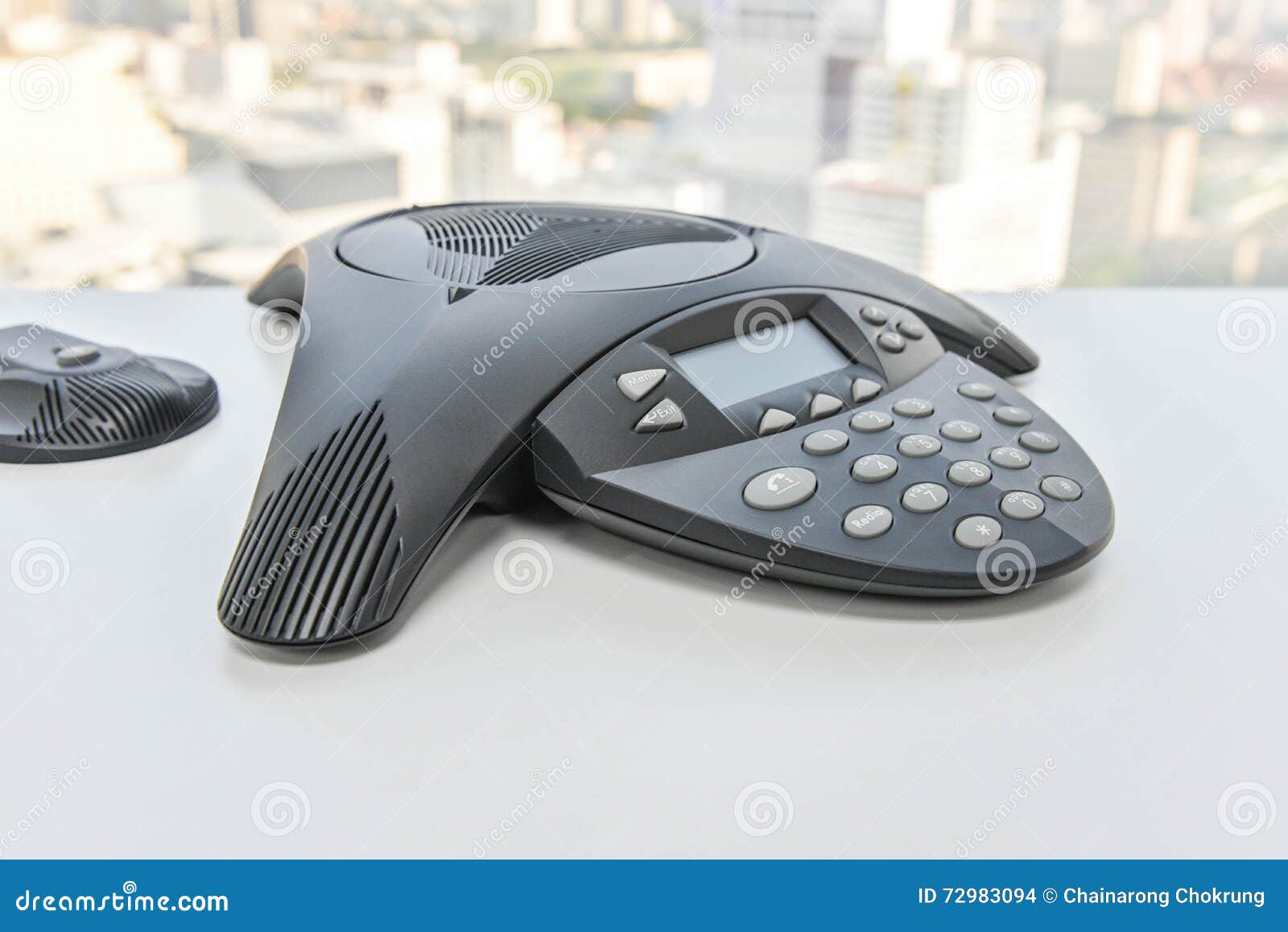 IP Phone on the White Table Stock Photo - Image of desk, keyboard: 72983094