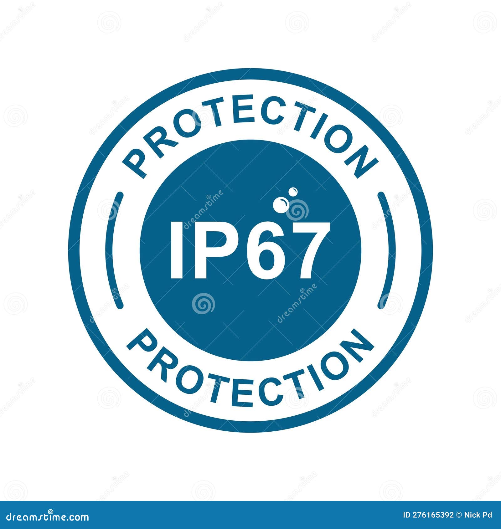 Ip67 Protection Logo Badge Vector Design Icon Stock Vector ...