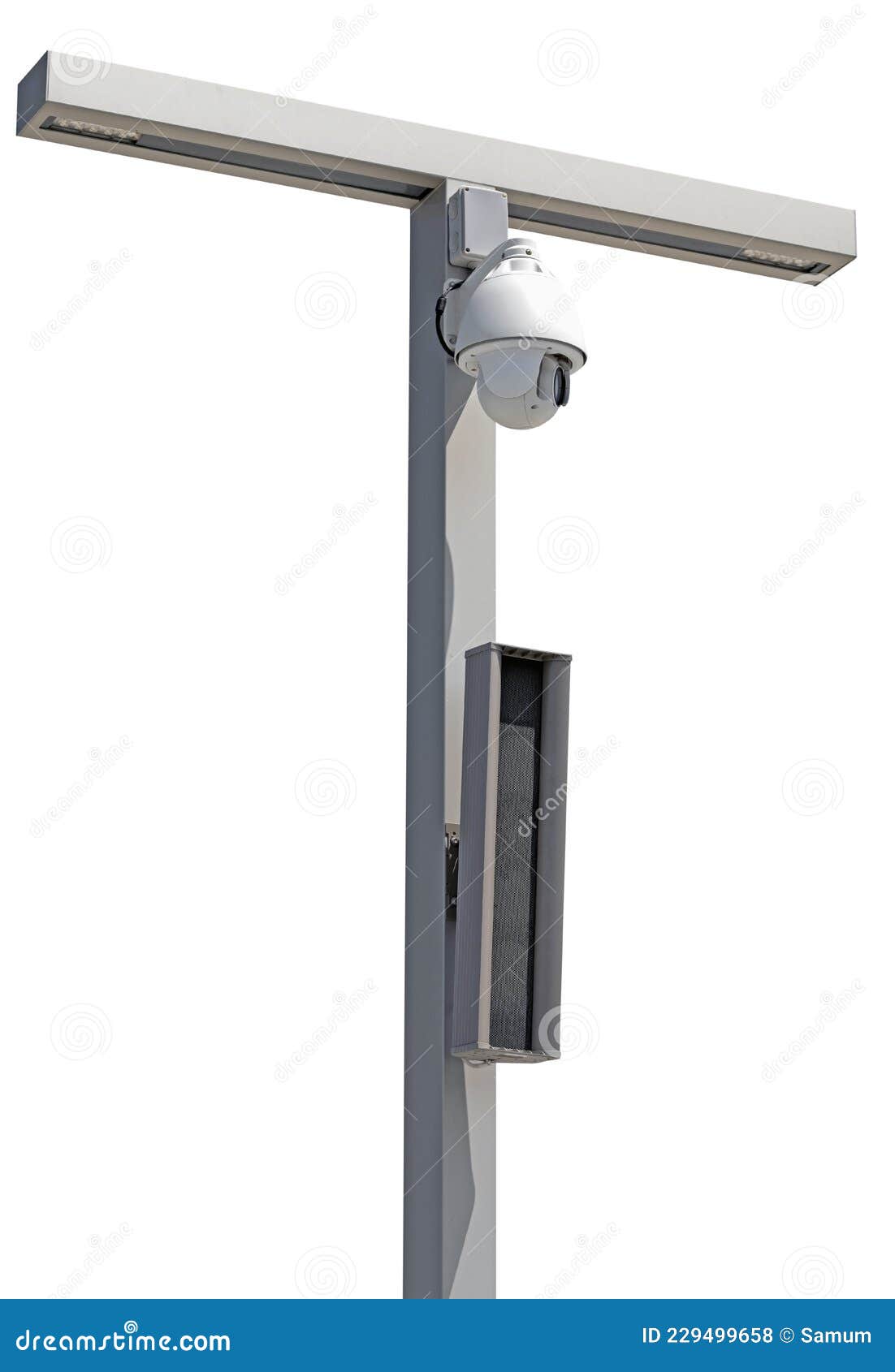 IP Security Camera and Led Street Lantern Stock Photo - Image of ...
