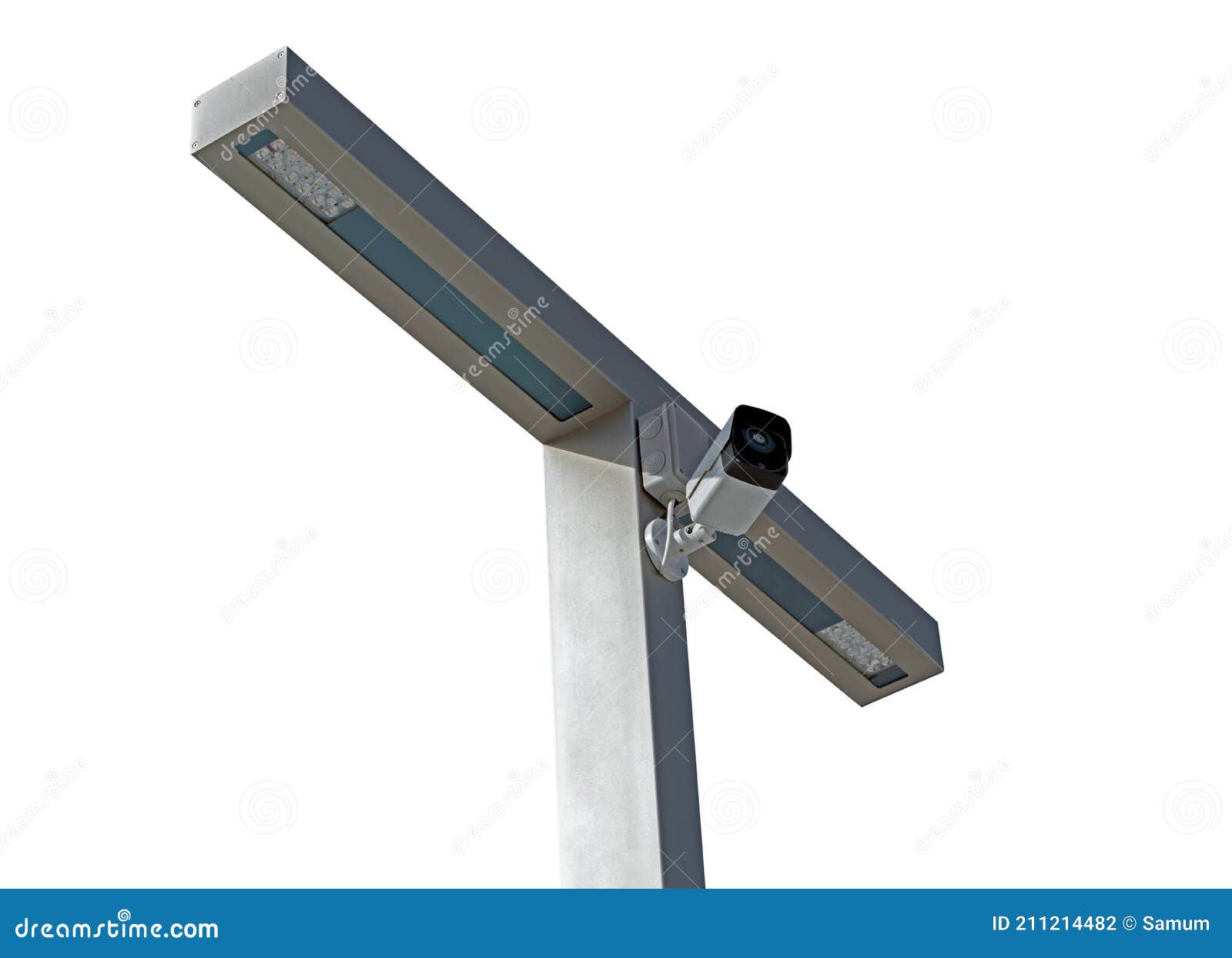 IP Security Camera and Led Street Lantern Stock Photo - Image of light ...