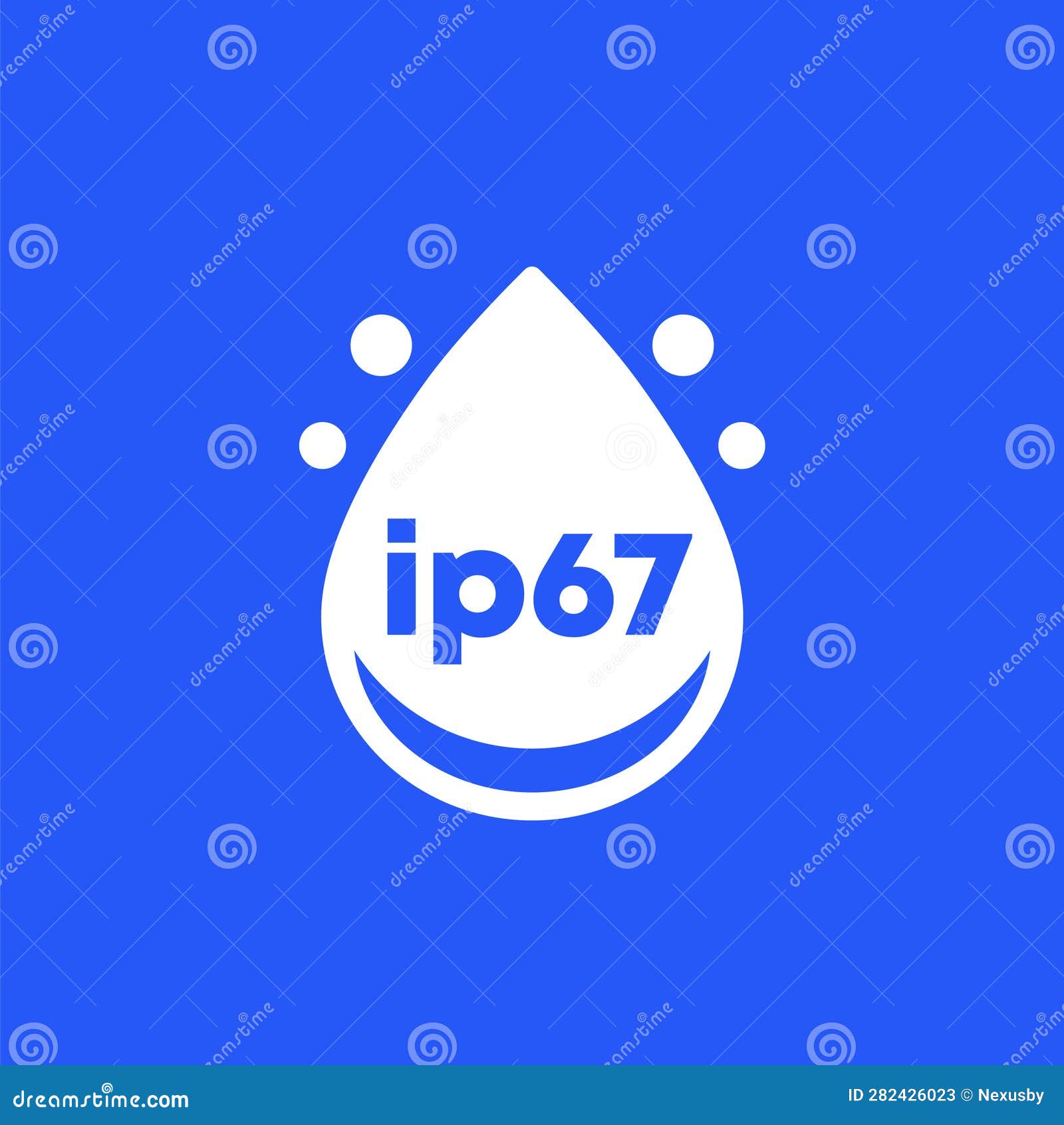 Ip67 Standard, Waterproof Icon, Vector Stock Vector - Illustration of ...