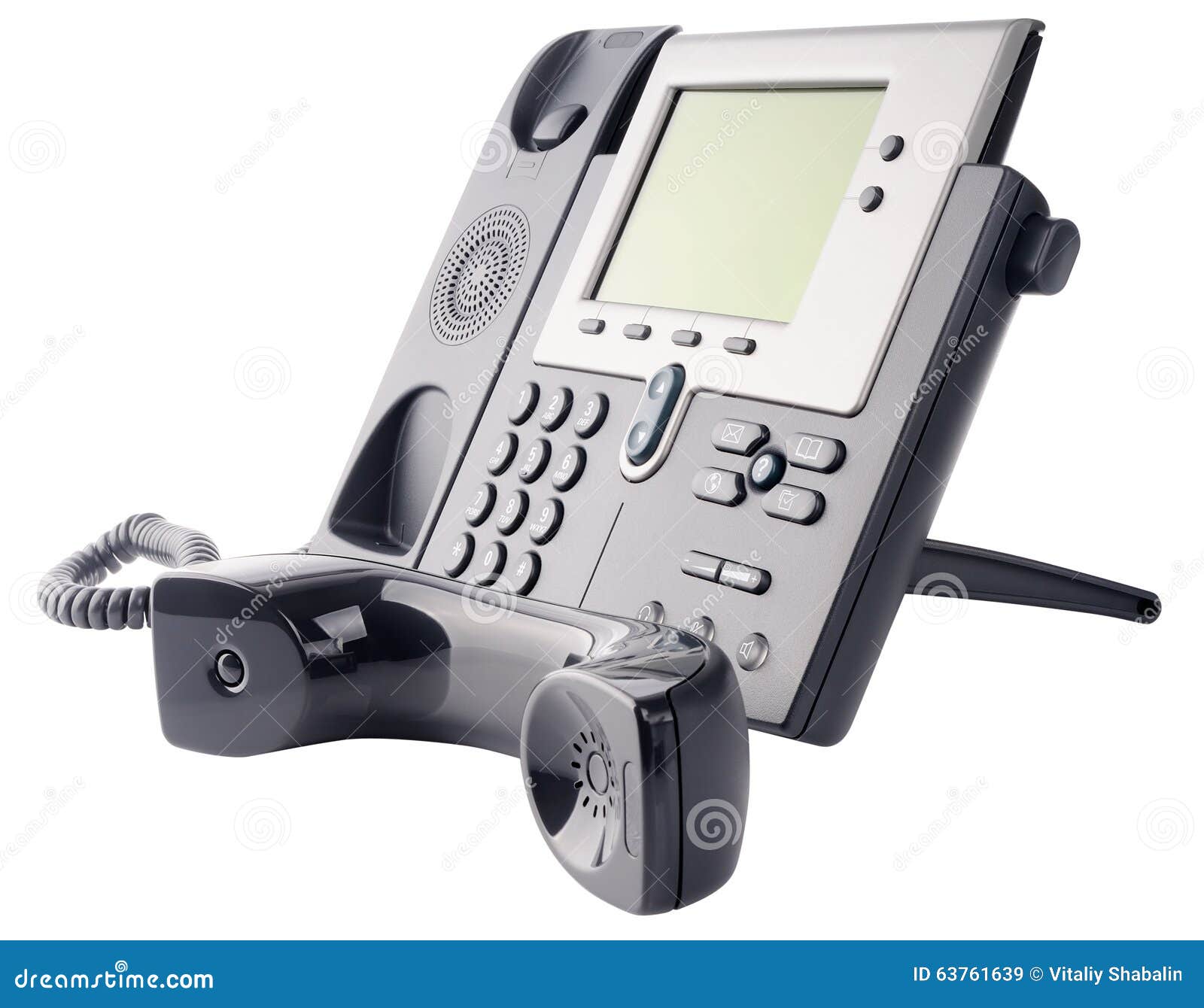 IP telephone off-hook stock image. Image of keyboard - 63761639
