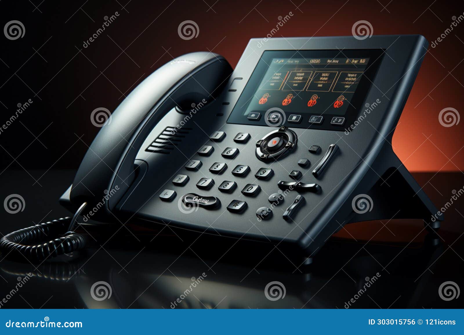 Ip Telephony System stock illustration. Illustration of computer ...
