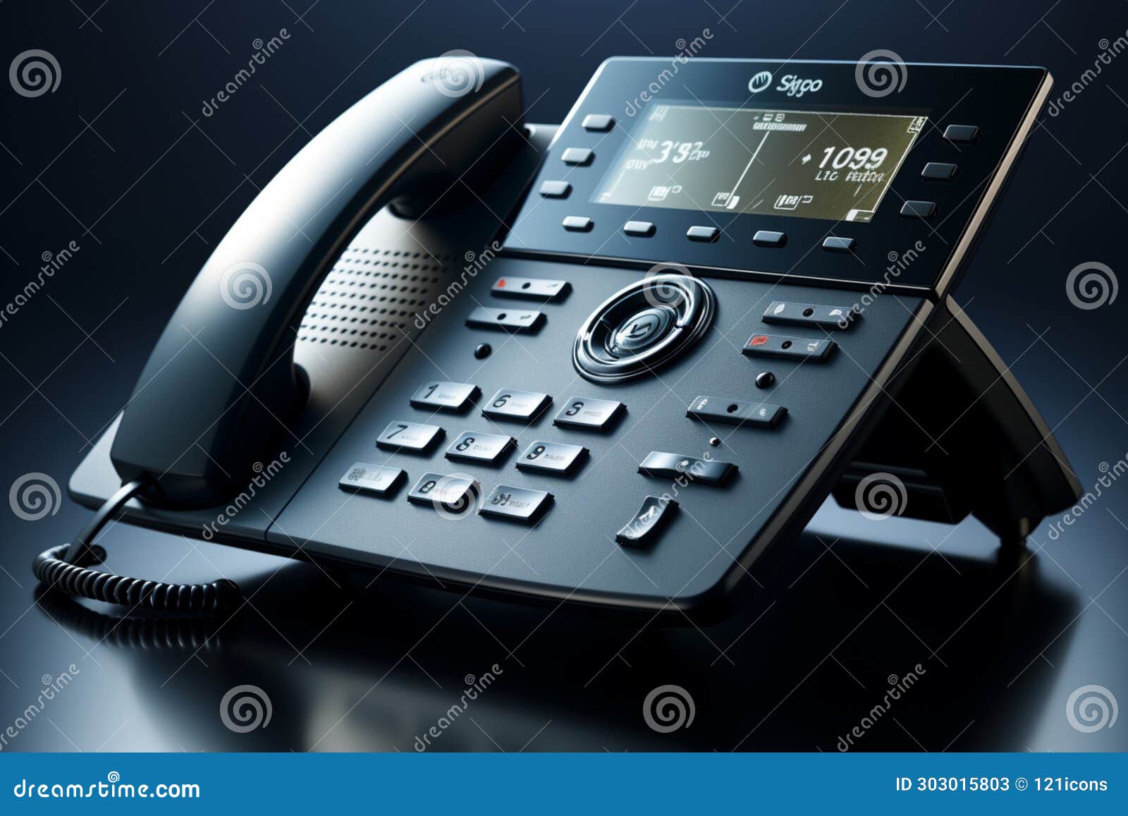Ip Telephony System stock illustration. Illustration of white - 303015803