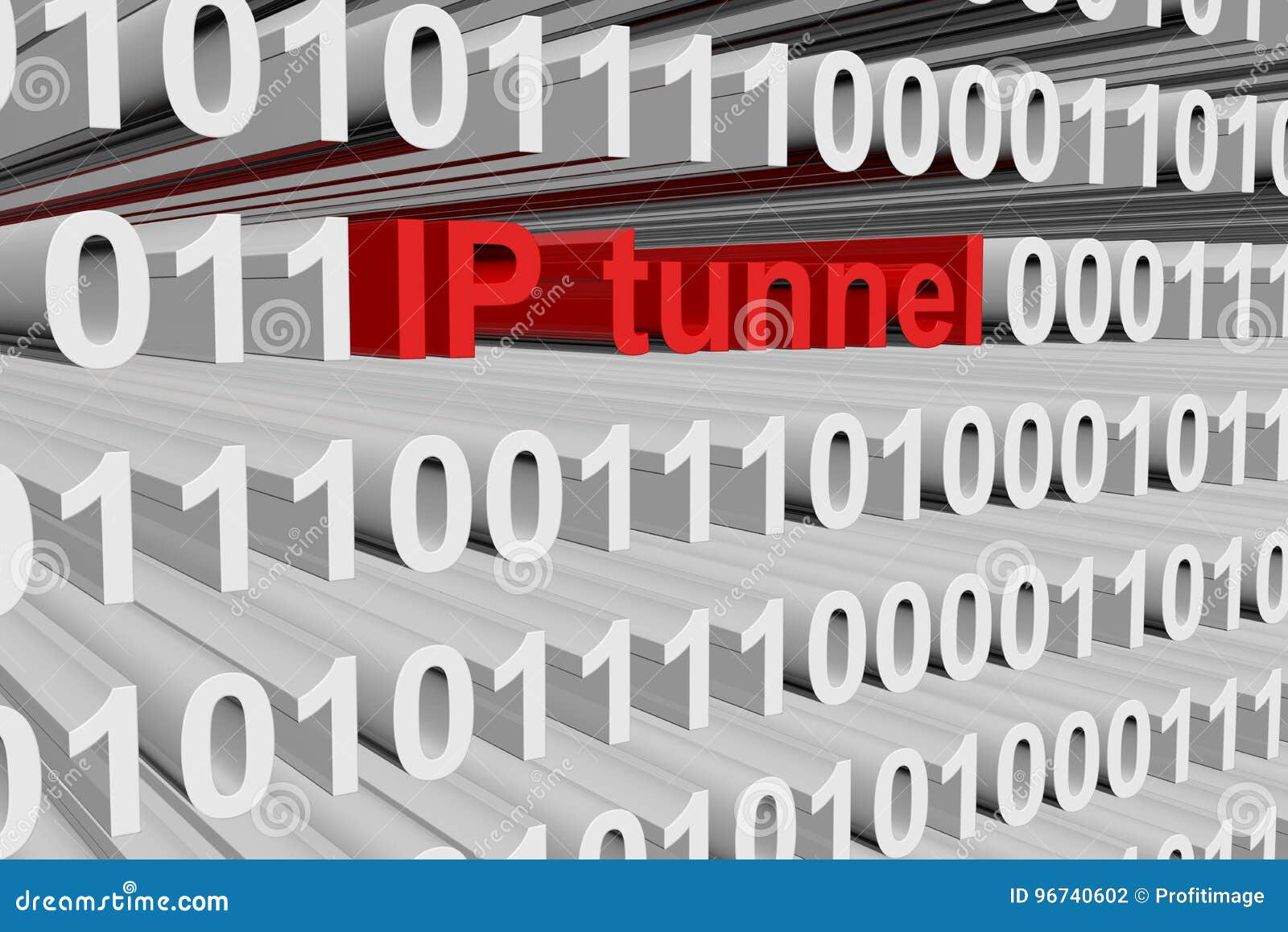 IP tunnel stock illustration. Illustration of data, technology - 96740602