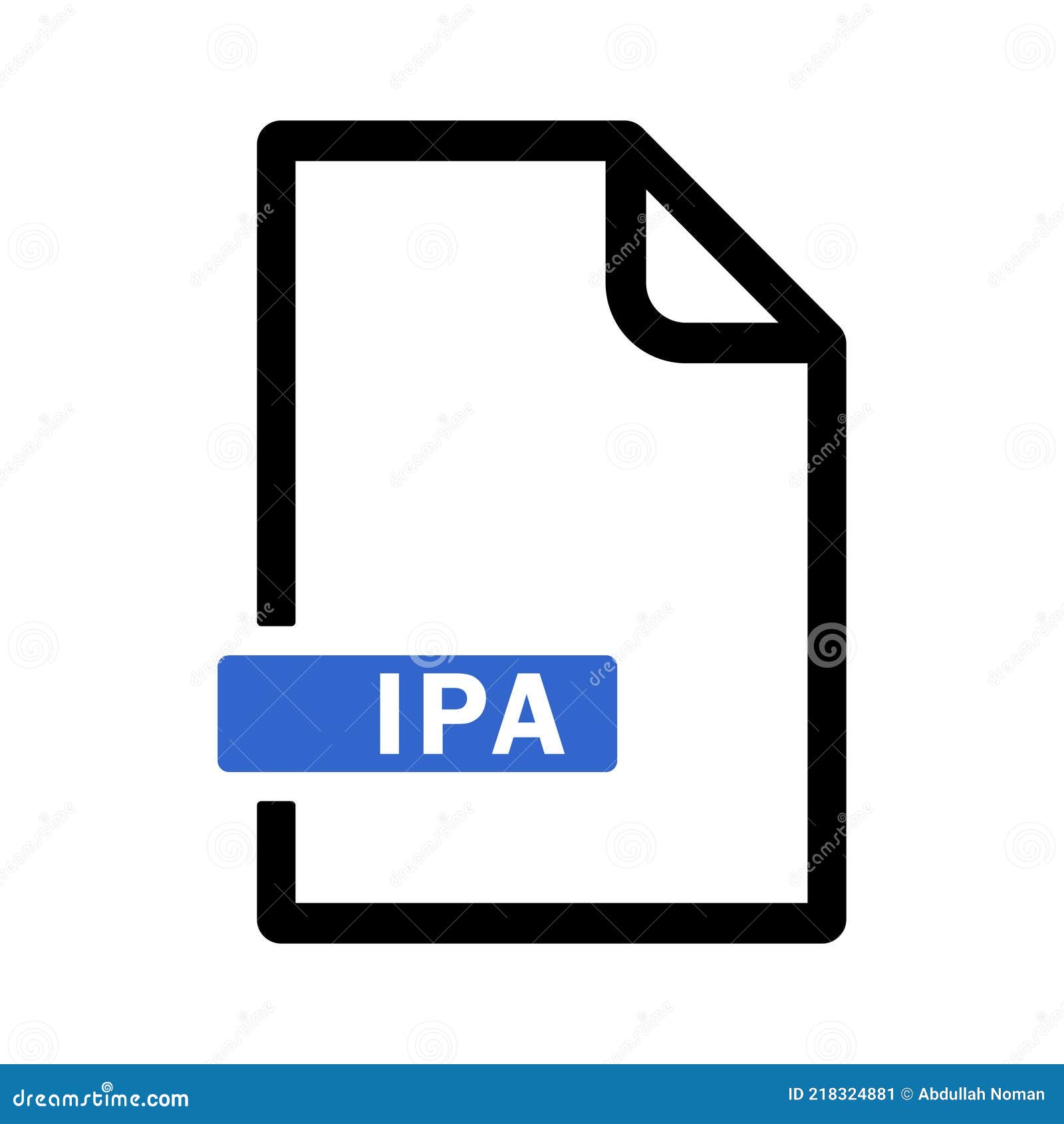 IPA File Format Icon, Vector Stock Vector - Illustration of design ...