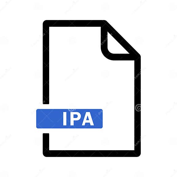 IPA File Format Icon, Vector Stock Vector - Illustration of design ...