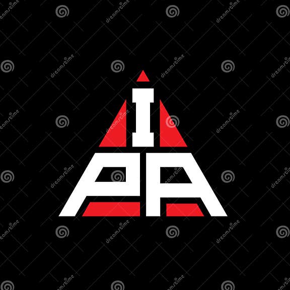 IPA Triangle Letter Logo Design with Triangle Shape. IPA Triangle Logo ...