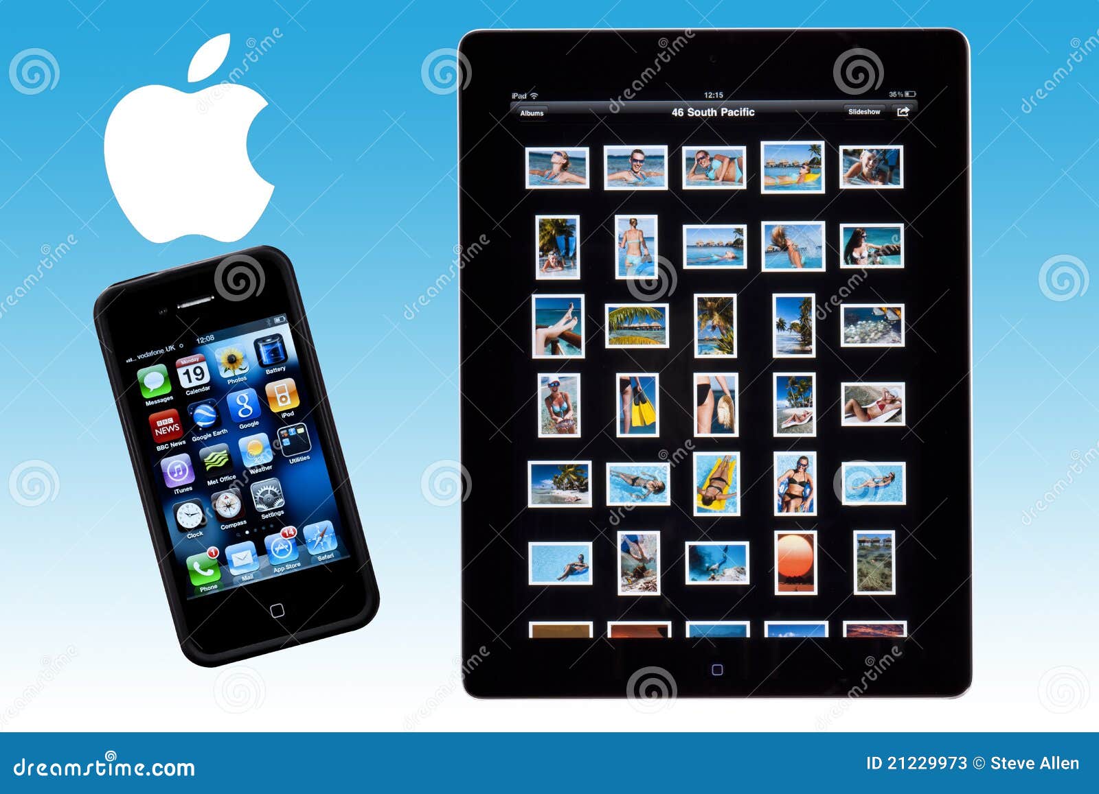 Ipad 2 - Iphone 4S - Apple Logo Editorial Stock Photo - Image of ...