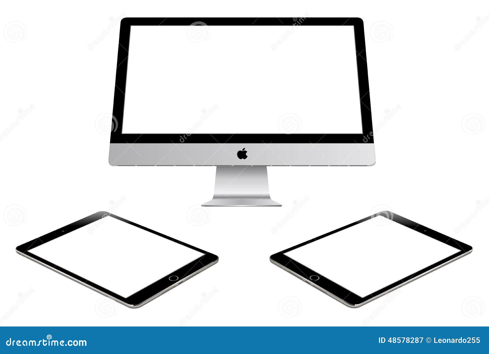IPad air 2 imac editorial photography. Illustration of blank - 48578287