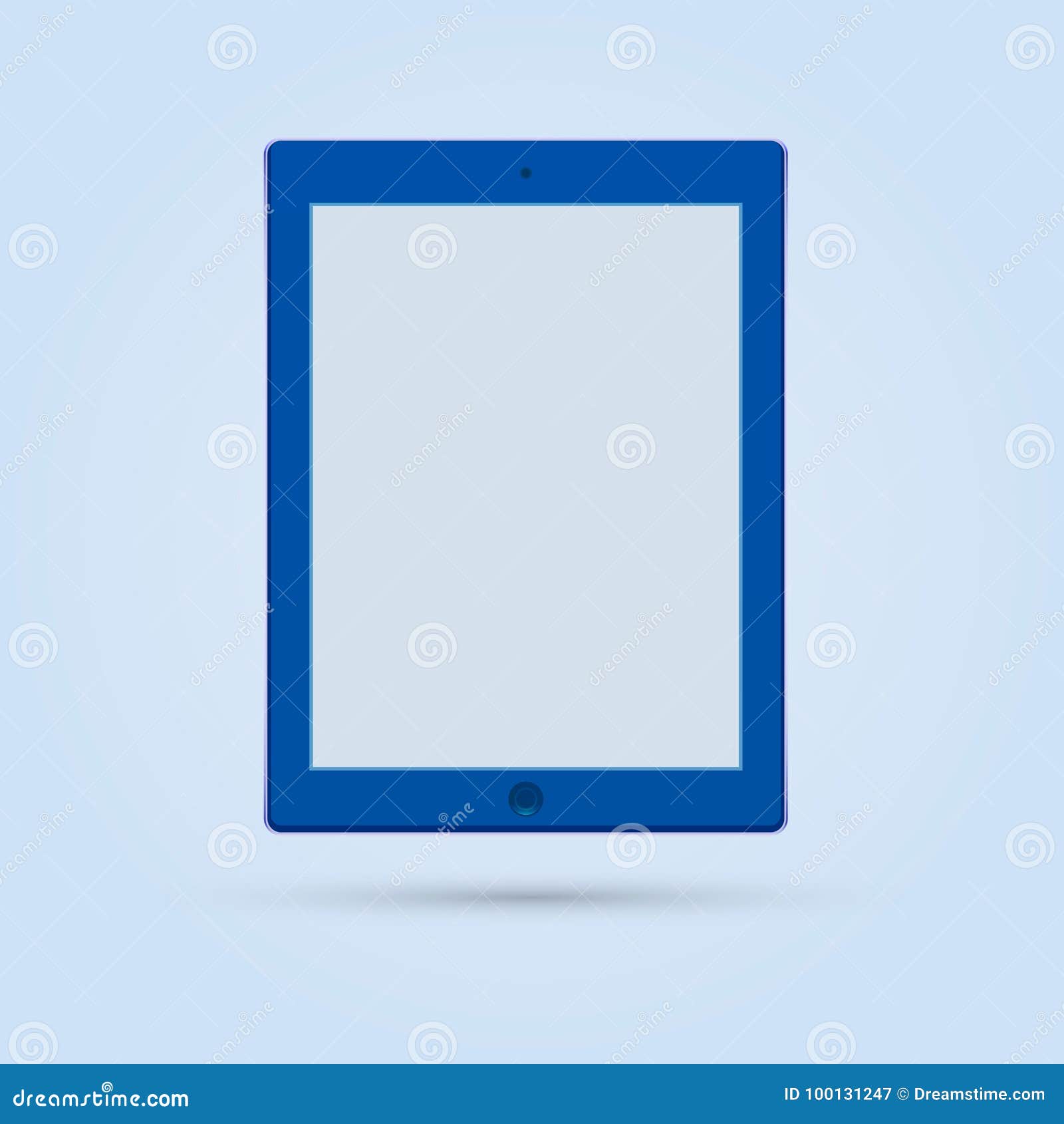 Ipad blu illustrazione vettoriale. Illustrazione di tecnologia - 100131247