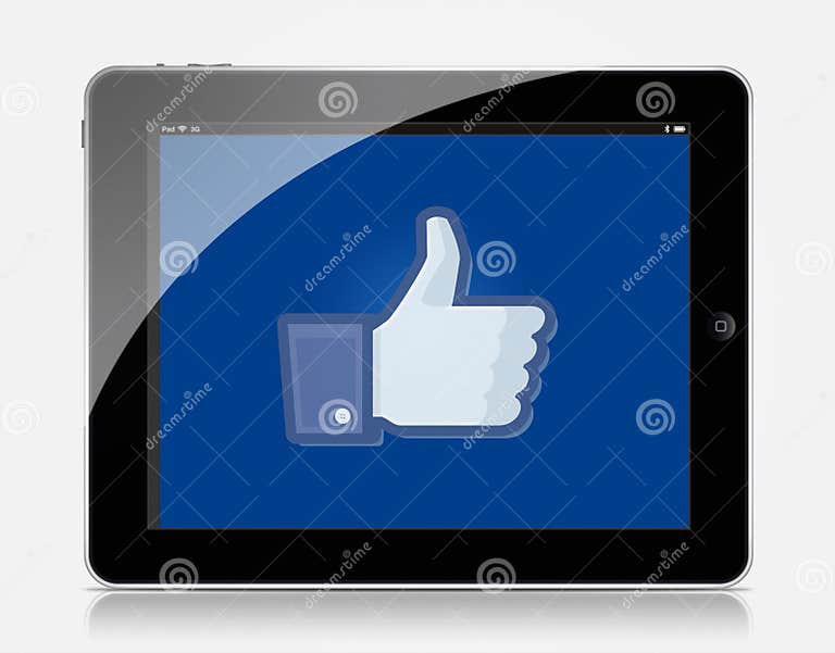 Ipad facebook editorial photography. Image of electronic - 24252917