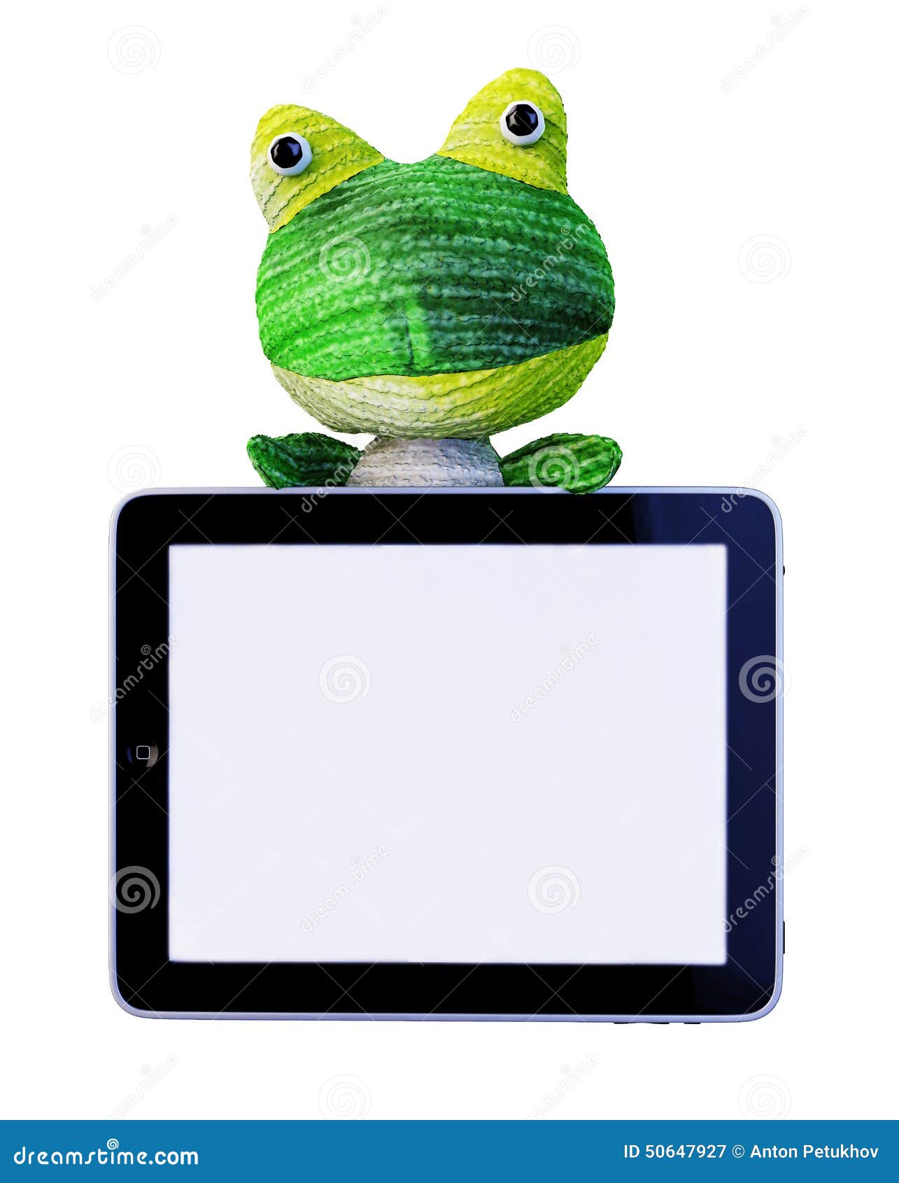Ipad frog stock illustration. Illustration of screen - 50647927