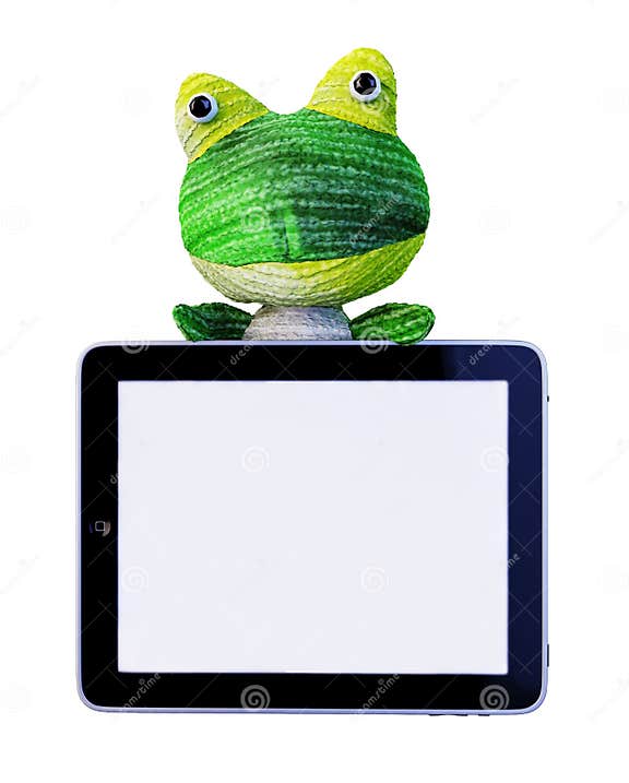 Ipad frog stock illustration. Illustration of screen - 50647927