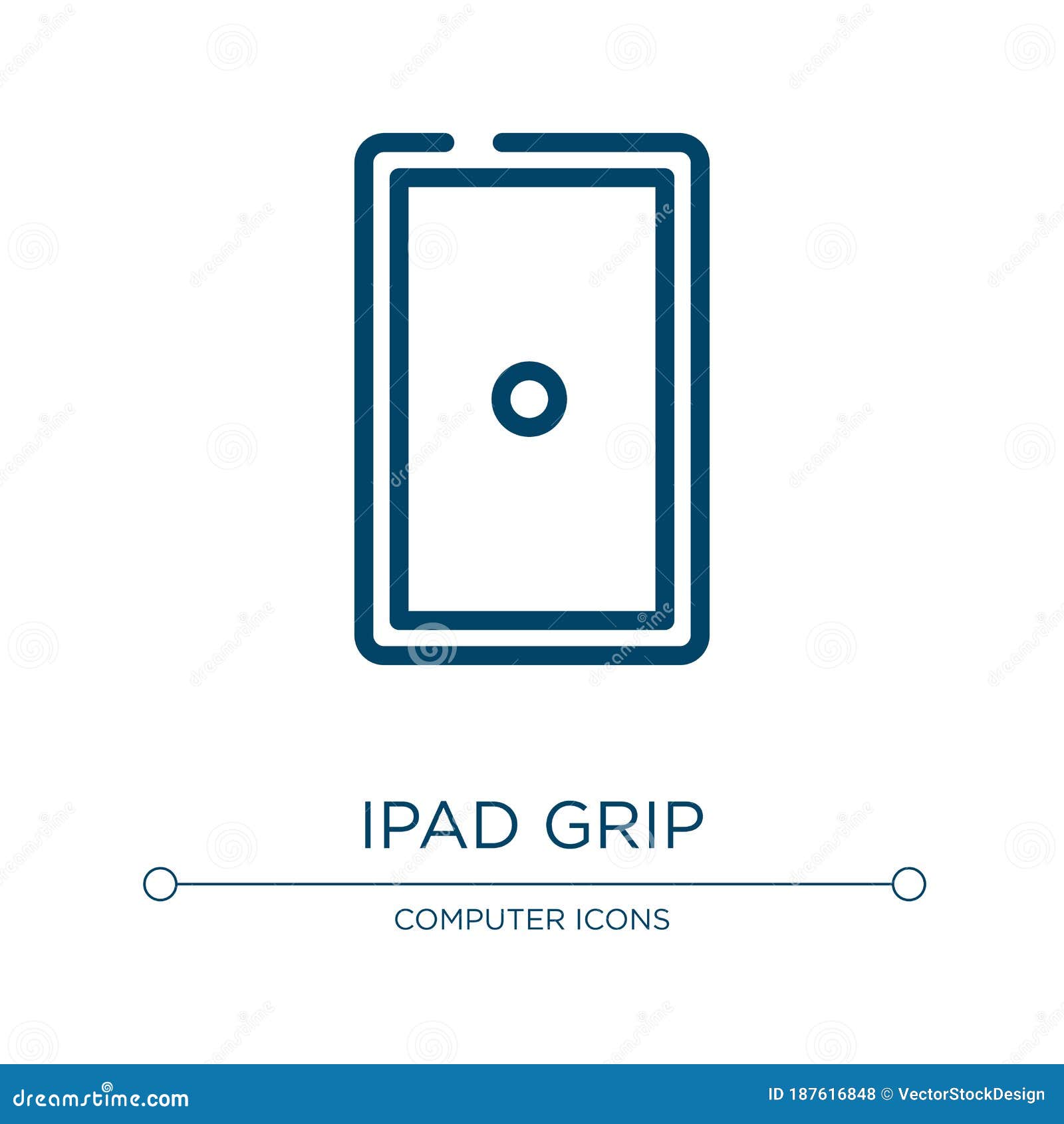 Ipad Grip Icon. Linear Vector Illustration from Modern Screen ...